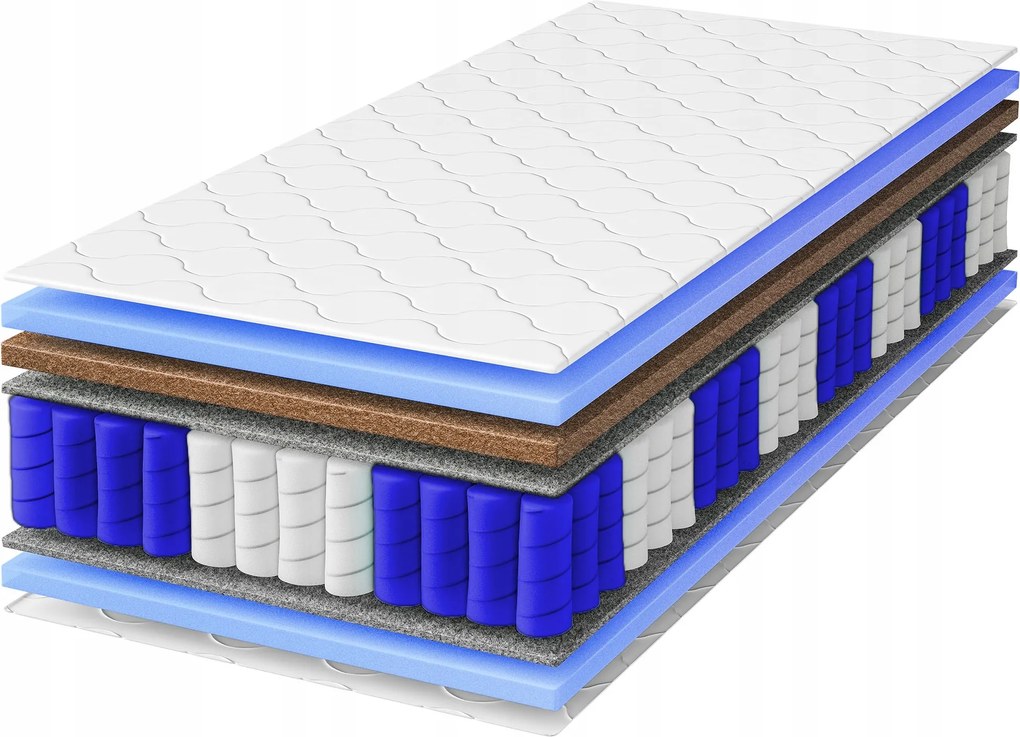 Taštičková matrace 140x200 Prestige Kokos tvrdý 26 cm s potahem H4 H5