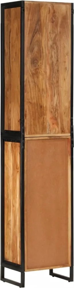 Koupelnová skříňka 40x27x190 cm železo a masivní akáciové dřevo 3217118