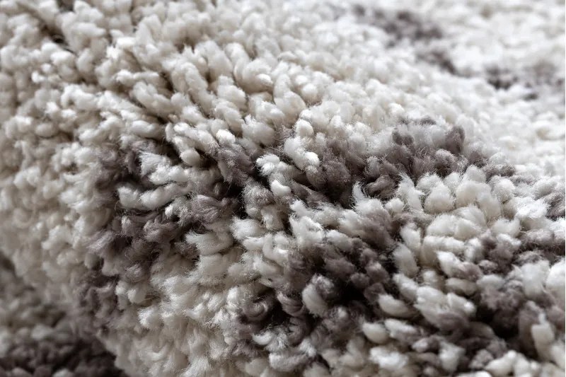 Dywany Łuszczów, Běhoun Berber Fez cream, 60x200, bílá, ložnice