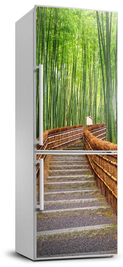 Wallmuralia Nálepka tapeta na ledničku Bambusový les 60x180 cm