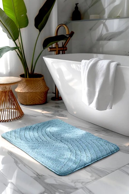 Koupelnová předložka svetle modrá Comfort, 1 set