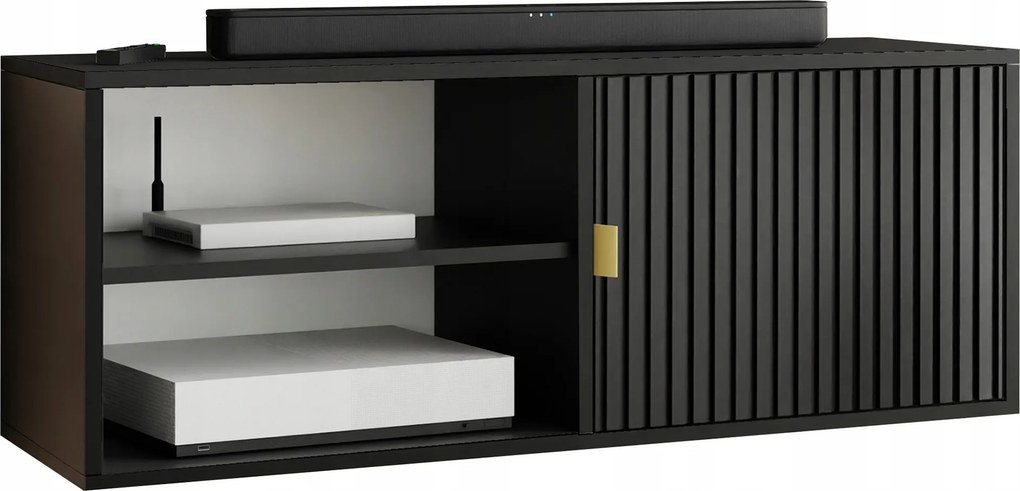TV skříňka ELI 2 otevřenáTV skříňka černý
