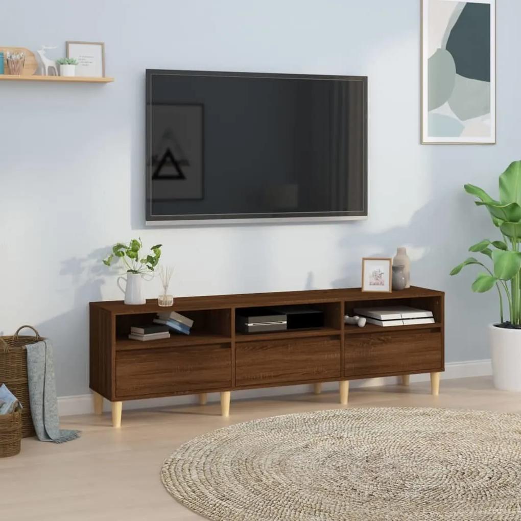 vidaXL TV skříňka 150 x 30 x 44,5 cm kompozitní dřevo [831915] Barva: Černá