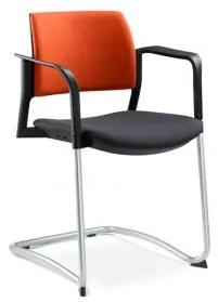 LD seating Konferenční čalouněná židle DREAM+ 104BL-Z s područkami Barva kostry černá kostra GALERIE - Čalounění LD seating LÁTKY 2 / VALENCIA, XTREME, STYLE, ASPECT, CURA 2021