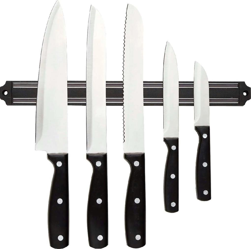 Bergner set 5 ks nožů s magnetickou lištou RB-2522