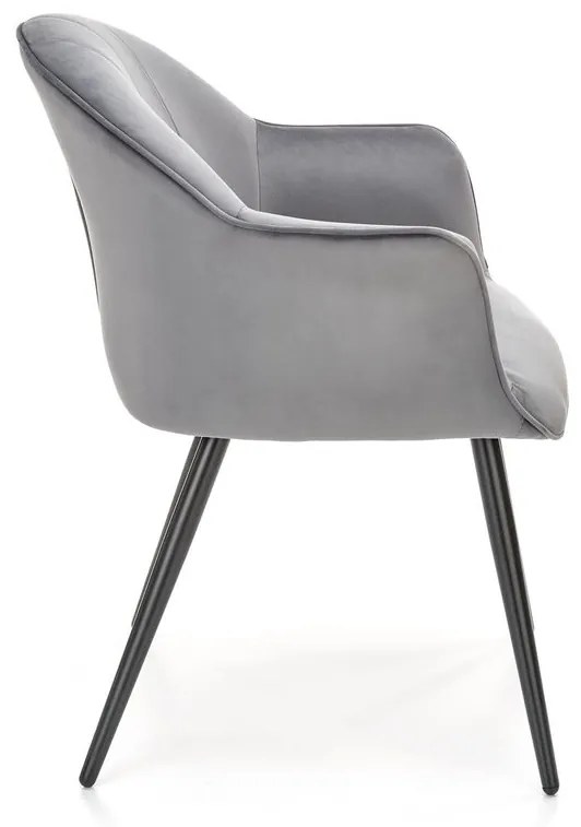 Halmar Jídelní židle K468 - šedá