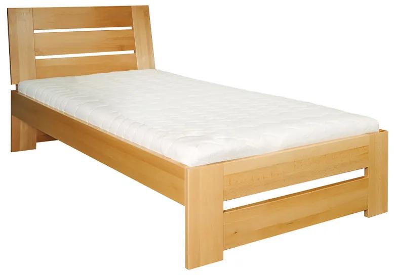 Drewmax Dřevěná postel 100x200 buk LK182 buk