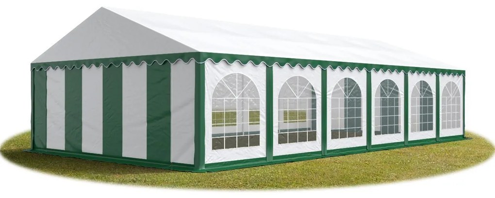 Goleto Párty stan Economy 6 x 12 m | zeleno-bílý