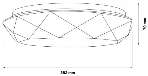 LED Stmívatelné koupelnové svítidlo GALAXY LED/48W/230V 3000-6000K IP44 + DO