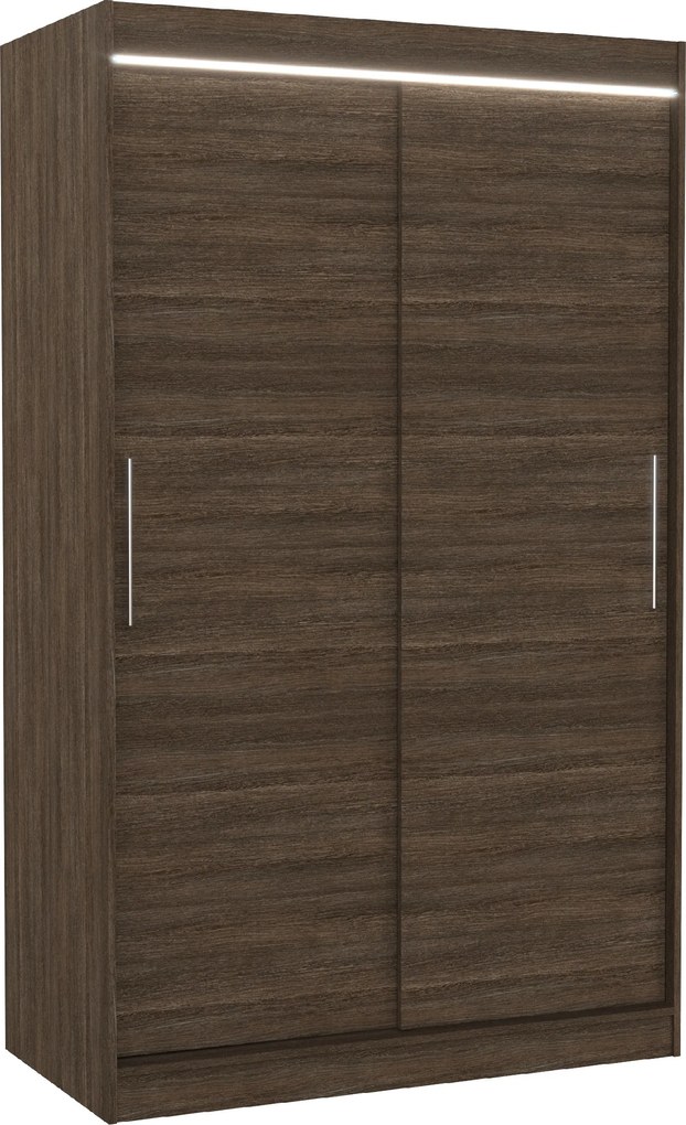 ADRK Furniture Posuvná skříň s LED osvětlením COLLIN 120 SW-COL-CH-120+L-V002