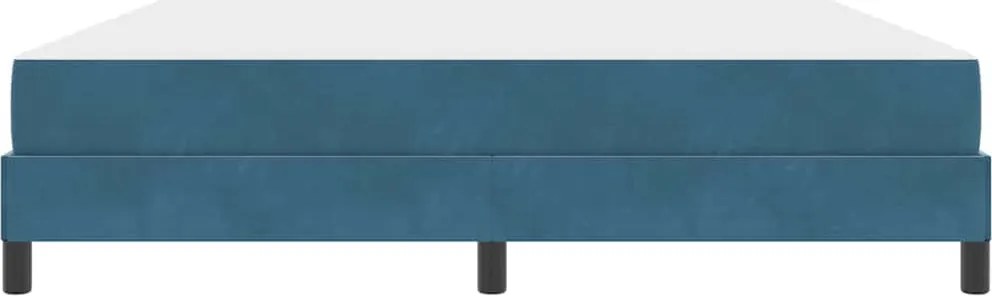 Postel s boxspringem s matrací Tmavě modrá 180 x 200 cm textil 3398711