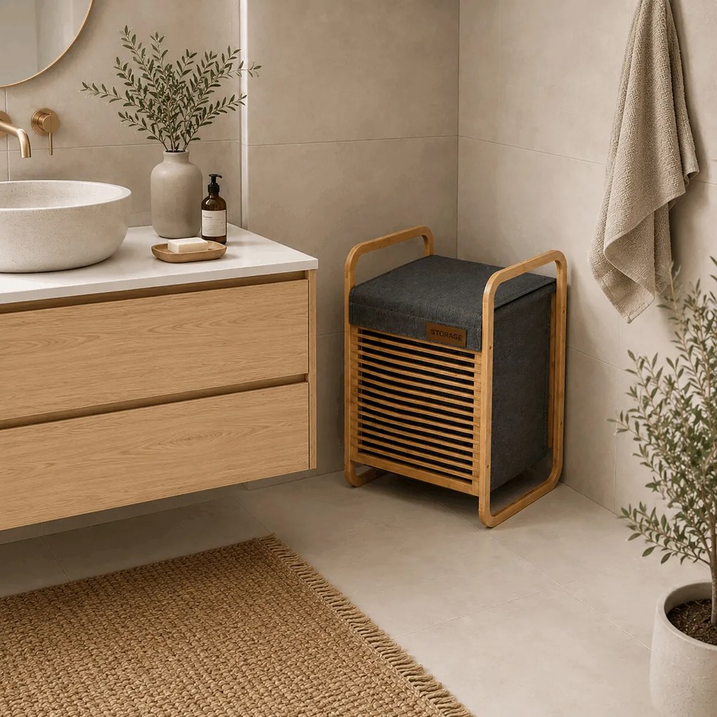 Autronic Koš prádelní DT3023 Barva potahu: Šedá