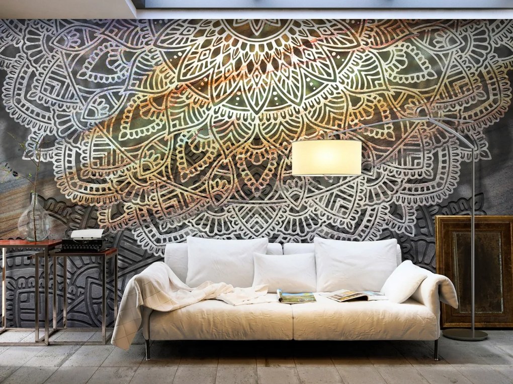 Samolepicí tapeta děléná mandala Velikost (šířka x výška): 392x280 cm