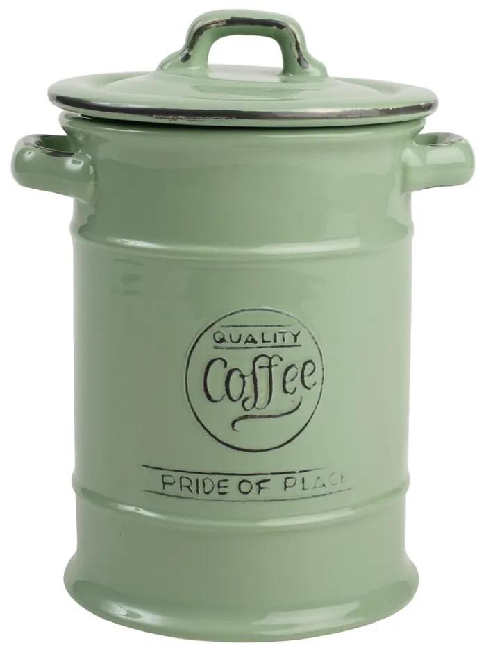 Zelená keramická dóza na kávu T&G Woodware Pride Of Place