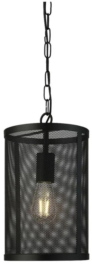 Searchlight 2481BK - Lustr na řetězu FISHNET 1xE27/60W/230V černá