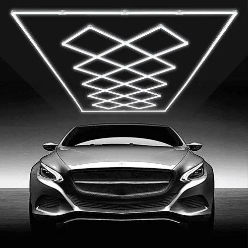 Čtvercová LED garážová světla 88000LM 14 mřížek Jasné světlo do obchodu