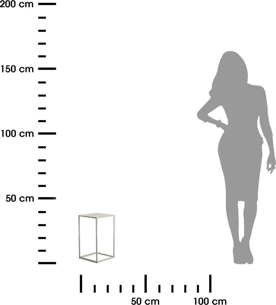 STOJAN NA KVĚTINÁČ SIMPLE 40X24X24 CM BÉŽOVÁ