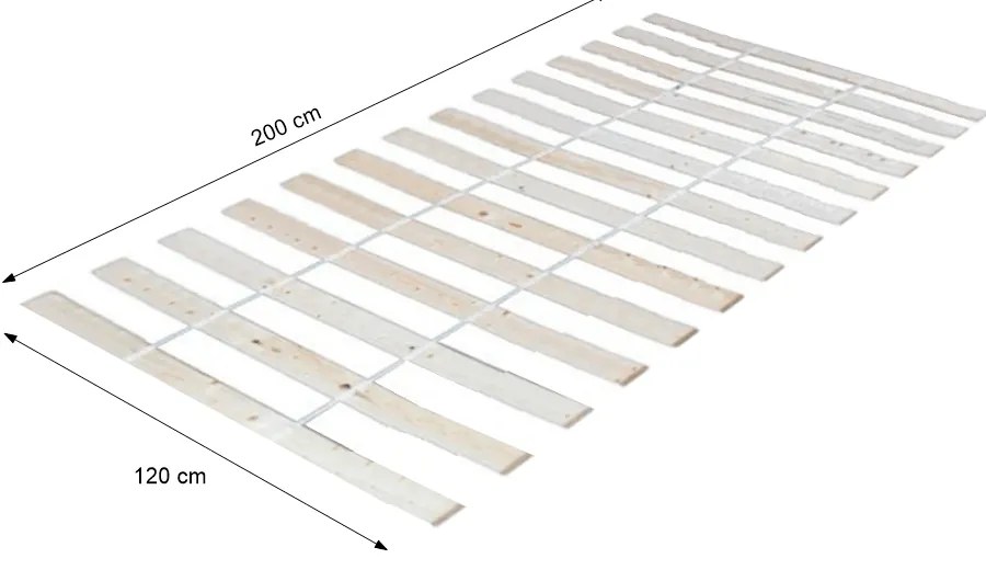 Kondela Rolovaný rošt, 120x200 cm, PLAZA