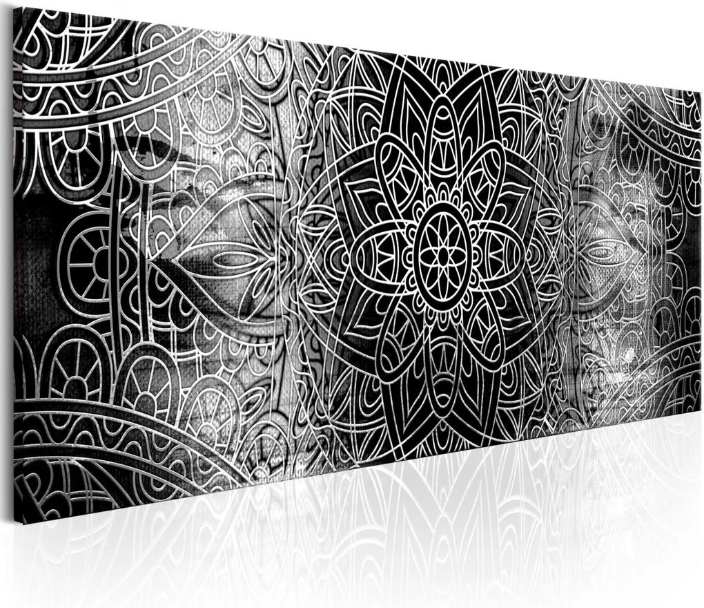 Murando DeLuxe Černobílá mandala  135x45 cm