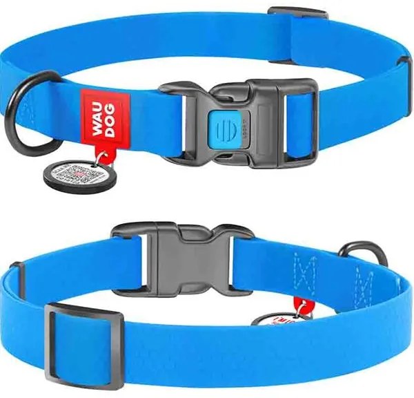 Obojek pvc 15mmx25-35cm WAUDOG modrý