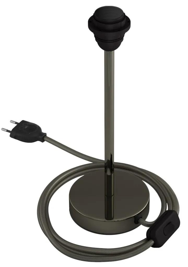 creative cables Kovová stolní lampa Alzaluce pro stínidlo Velikost: 10 cm, Barva: Chrom