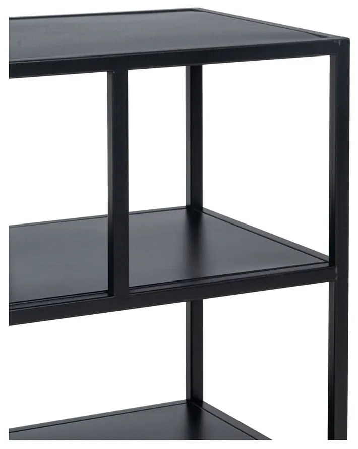 Černý ocelový TV stolek 120x55 cm – Ixia