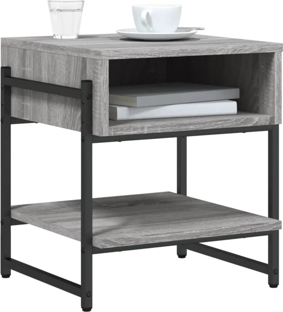 vidaXL Konferenční stolek 40 x 40 x 45 cm kompozitní dřevo [838966] Barva: šedá sonoma
