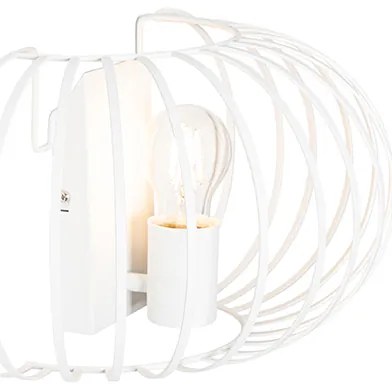 Designová nástěnná lampa bílá 39 cm - Johanna