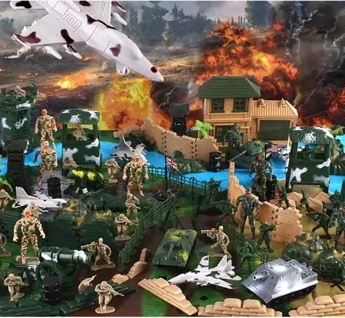 Vojenská základna XXL SOLDIERS – sada 300 ks