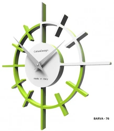 Designové hodiny 10-018 CalleaDesign Crosshair 29cm (více barevných variant) Barva světle červená-64 - RAL3020