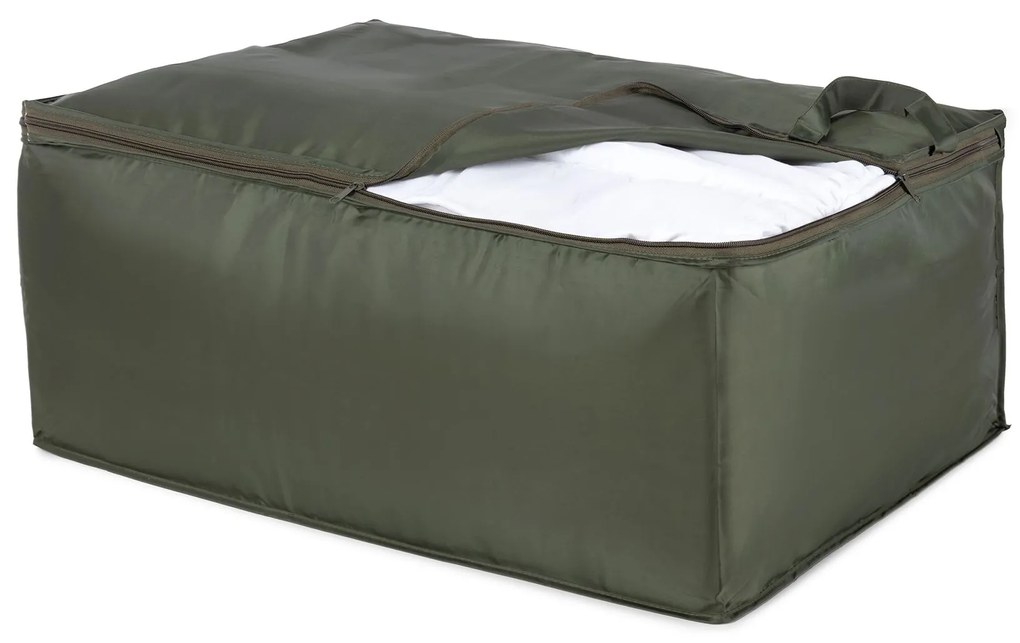 Úložný box na peřinu a textil Compactor GreenTex 50 x 70 x 30 cm, zelený