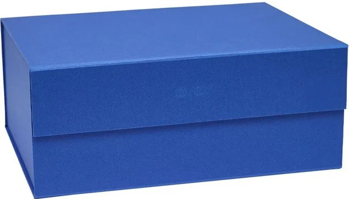 Modrý kartonový úložný box s víkem 33x25x15 cm Hako – OYOY Living Design