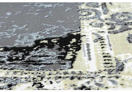Moderní koberec DE LUXE 628 ornament vintage Strukturální šedá / zl velikost 120x170 cm | krásné koberce cz