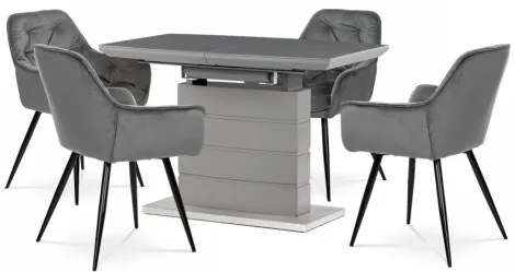 Jídelní židle šedá sametová DCH-421 GREY4
