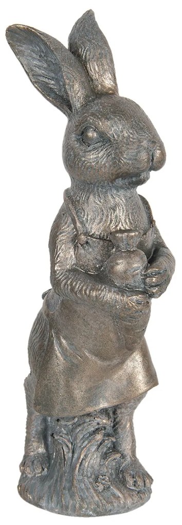 Metalická velikonoční dekorace králíka Métallique - 10*6*21 cm