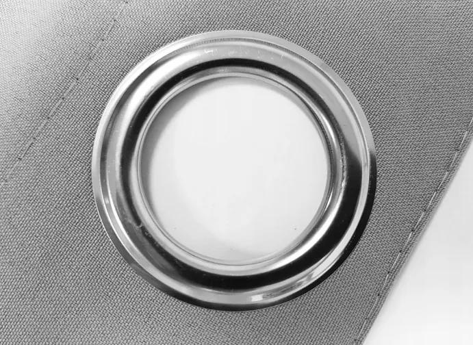 YESTU Hotový závěs na kroužcích 140x250cm se zirkony různé barvy Barva: 404-33 tmavě šedá