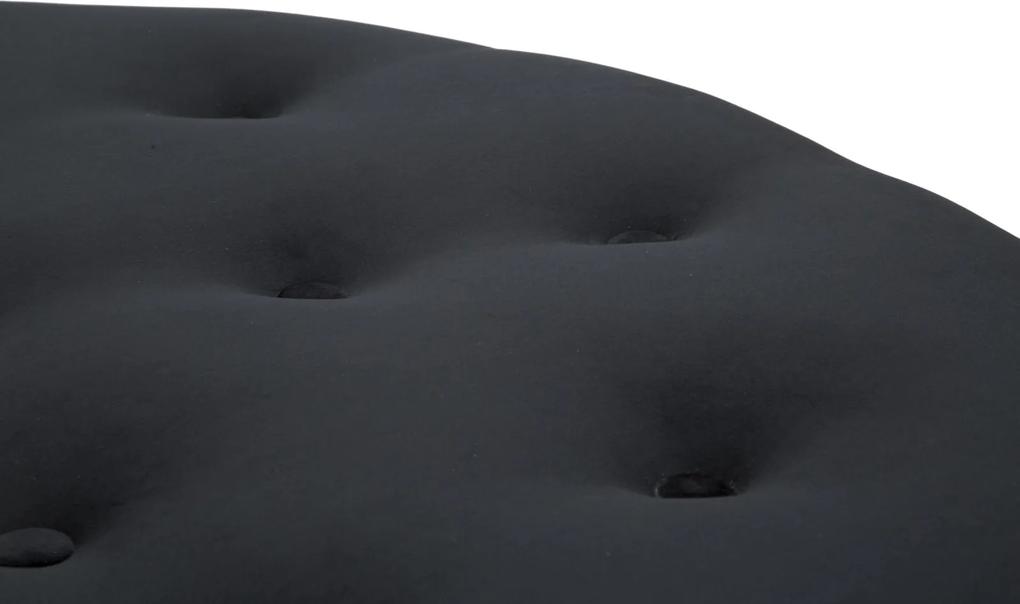 Puf Mauro Ferretti Iced 91,5x47 cm, stříbrná/černá