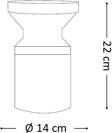 ILUX 158891 Venkovní sloupkové svítidlo Ideal Lux Torre PT1 Small antracite 158891 šedé 22cm IP44 - IDEALLUX