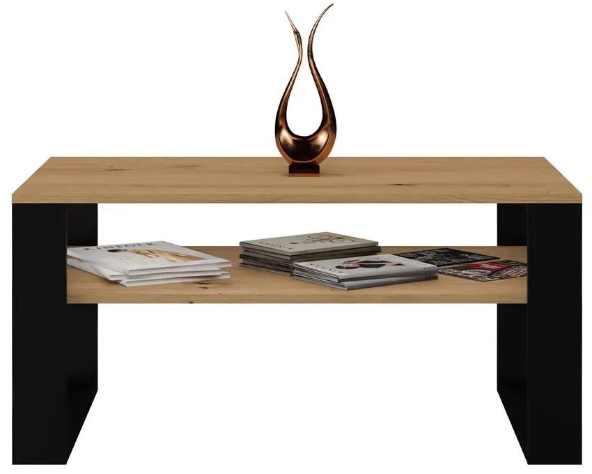 FALCO Konferenční stolek Sava 1 dub artisan/černá