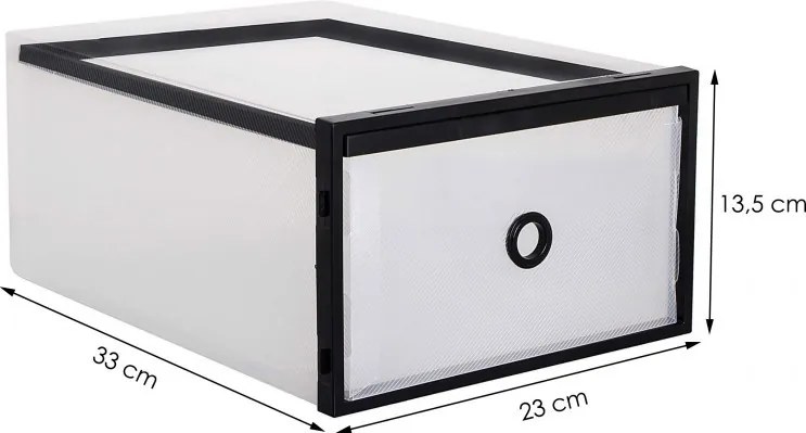 Úložný box 33x23x14 cm, průhledný SPRINGOS HA3005