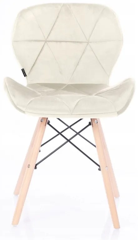 Skandinávská čalouněná židle, 73x47x37 cm,různé barvy Barva: Béžová