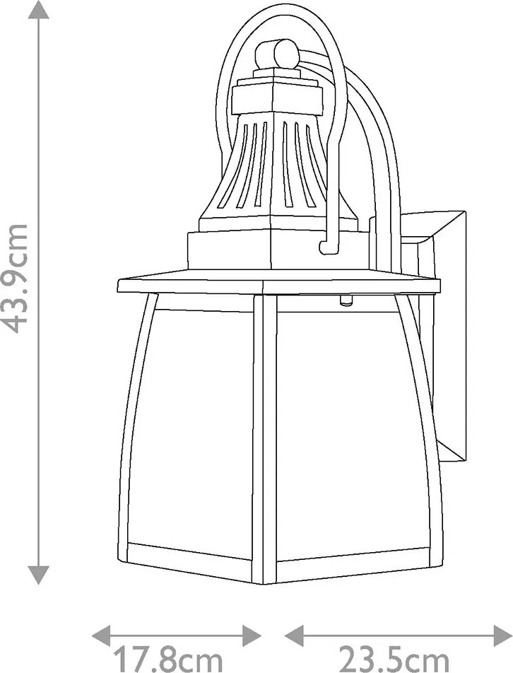 Rustikální světlo na fasádu Elstead MONTAUK 2xE14 44 cm IP44
