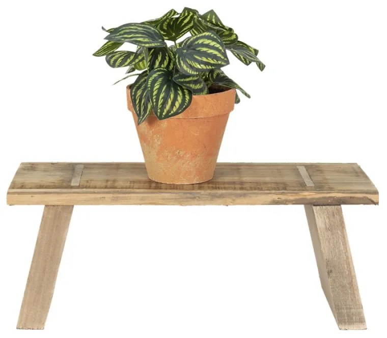 Dřevěný dekorační antik stolík na rostliny – 46x17x19 cm