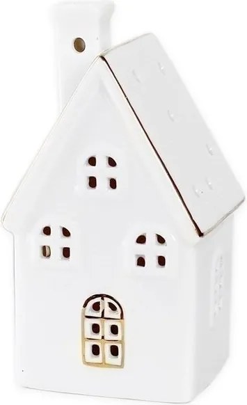 Porcelánový svícen Chaloupka 17 cm