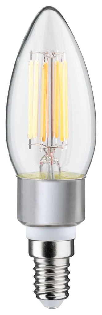 Paulmann 28777 LED žárovka Candle, 5W LED 1800 - 3000K dim-to-warm stmívatelná, výška 11,7cm