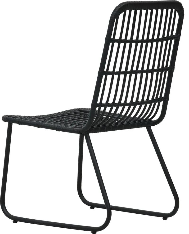 vidaXL Zahradní jídelní židle 2 ks polyratan [48584] Barva: Černá