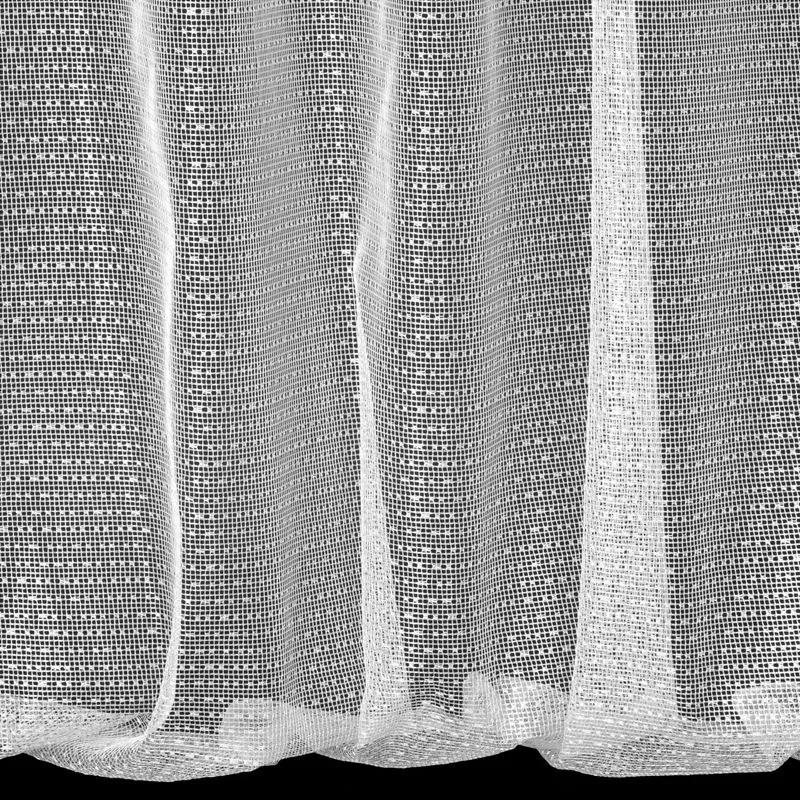 Bílá záclona na kroužcích KATRIANA 400x250 cm
