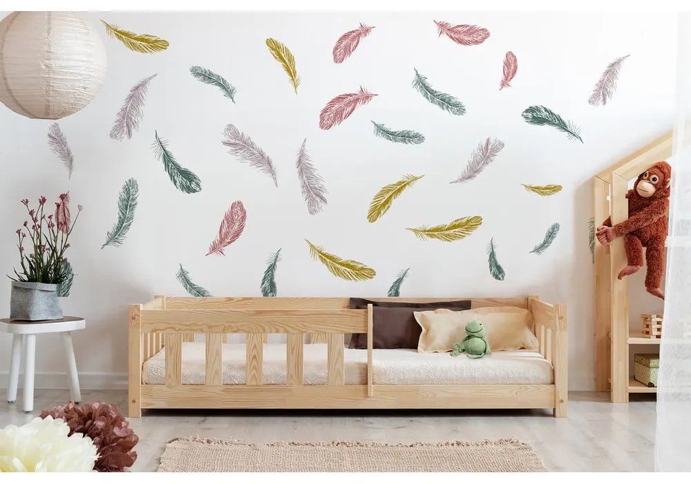 Dětská postel z borovicového dřeva v přírodní barvě 90x180 cm Mila CP – Adeko