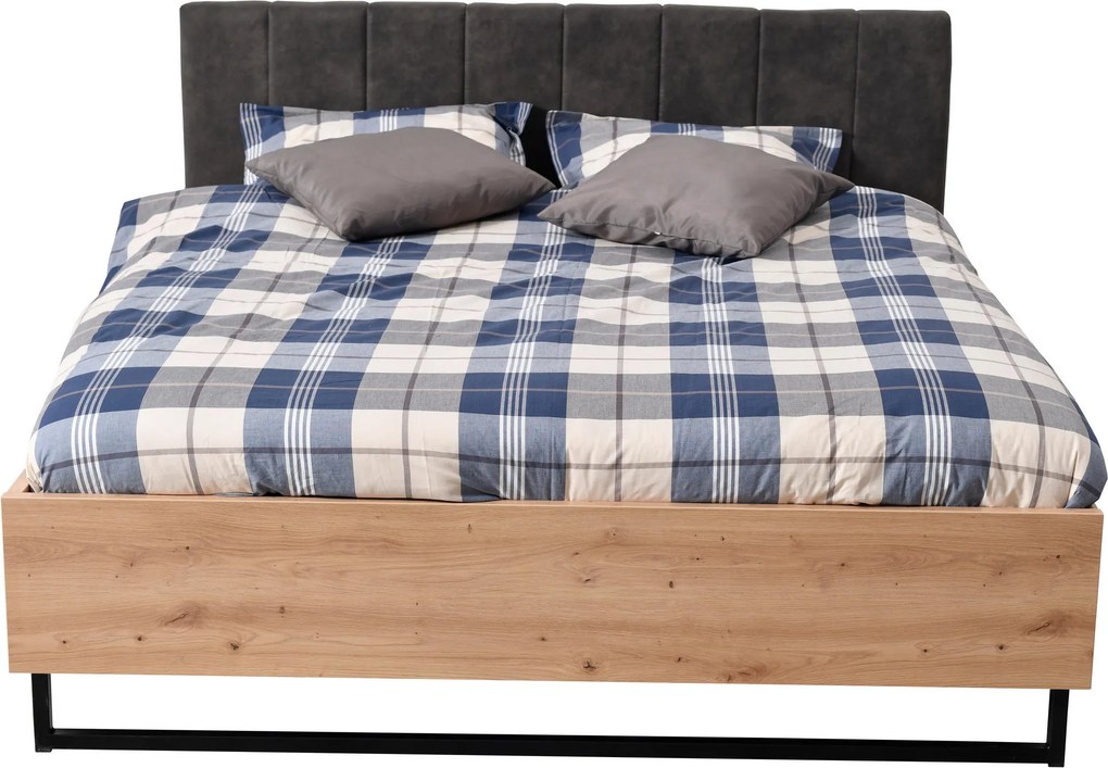 XXXLutz POSTEL, 160/200 cm, dub artisan Xora - Manželské postele - 000834005902