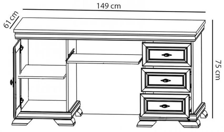KORA a | psací stůl KB | 149 cm | andersen